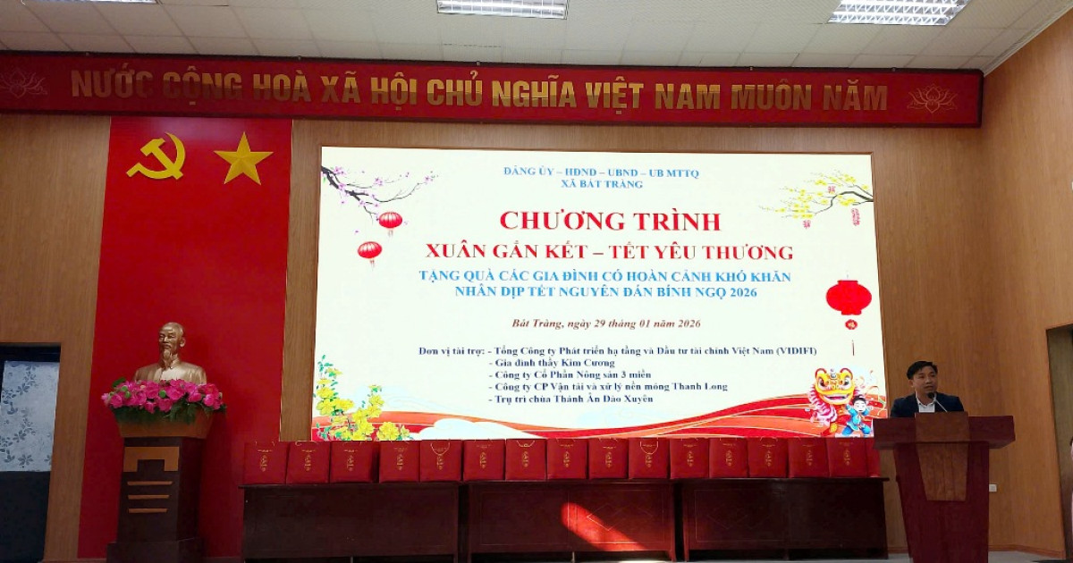 VIDIFI đồng hành cùng xã Bát Tràng chăm lo Tết Bính Ngọ 2026 cho các ...